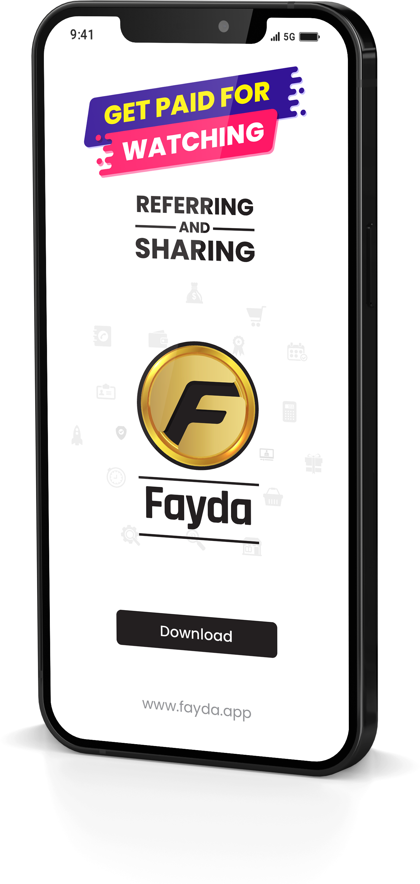 Fayda app - Get paid for watching, referring & sharing.
